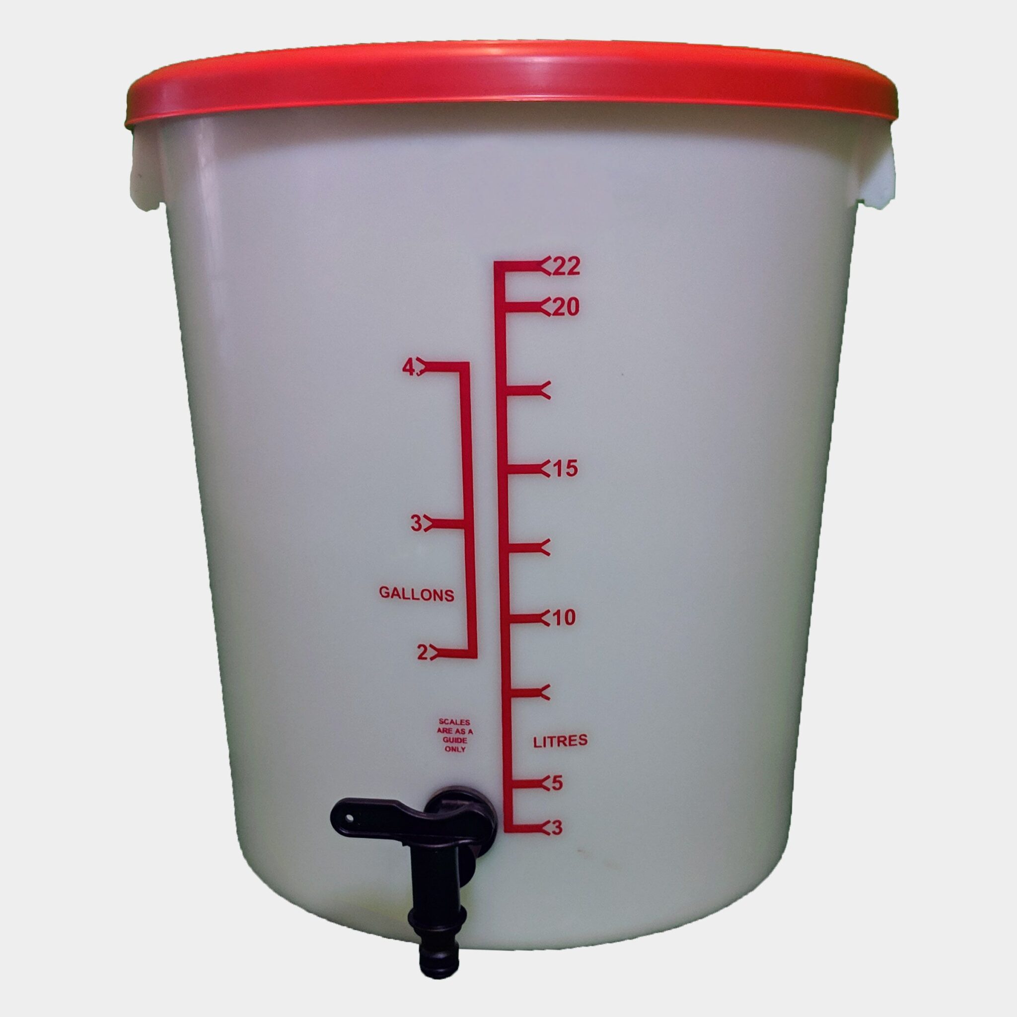 25L Homebrew Bucket with Tap & Lid UK | H&O Plastics